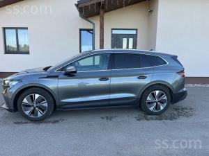Grey Skoda Enyaq iV 2023 in Ogre, with an engine capacity of 0.00 L and mileage of 52 thousand km for 35500 €, photo 8 on AUTOMOTO.COM.LV
