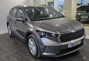 Pelēks Skoda Enyaq iV 2024 Šauļi, ar dzinēja tilpumu 0.00 L un nobraukumu 5 tūkst. km par 32900 €, foto  vietnē AUTOMOTO.COM.LV