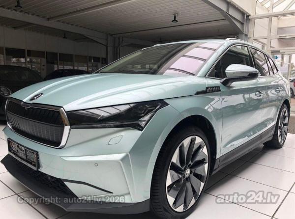 Pelēks Skoda Enyaq iV 2021 Tallina, ar dzinēja tilpumu 0.00 L un nobraukumu 80 tūkst. km par 33999 €, foto 1 vietnē AUTOMOTO.COM.LV