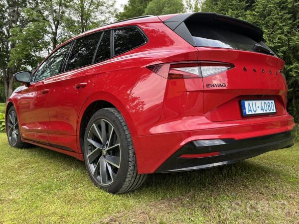 Sarkans Skoda Enyaq iV 2021 Aizkraukle, ar dzinēja tilpumu 0.00 L un nobraukumu 108 tūkst. km par 23855 €, foto 4 vietnē AUTOMOTO.COM.LV