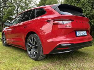 Sarkans Skoda Enyaq iV 2021 Aizkraukle, ar dzinēja tilpumu 0.00 L un nobraukumu 108 tūkst. km par 23855 €, foto 5 vietnē AUTOMOTO.COM.LV