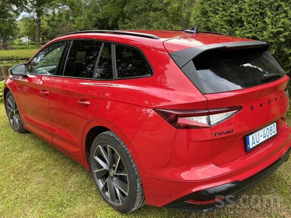 Sarkans Skoda Enyaq iV 2021 Aizkraukle, ar dzinēja tilpumu 0.00 L un nobraukumu 108 tūkst. km par 23855 €, foto 5 vietnē AUTOMOTO.COM.LV