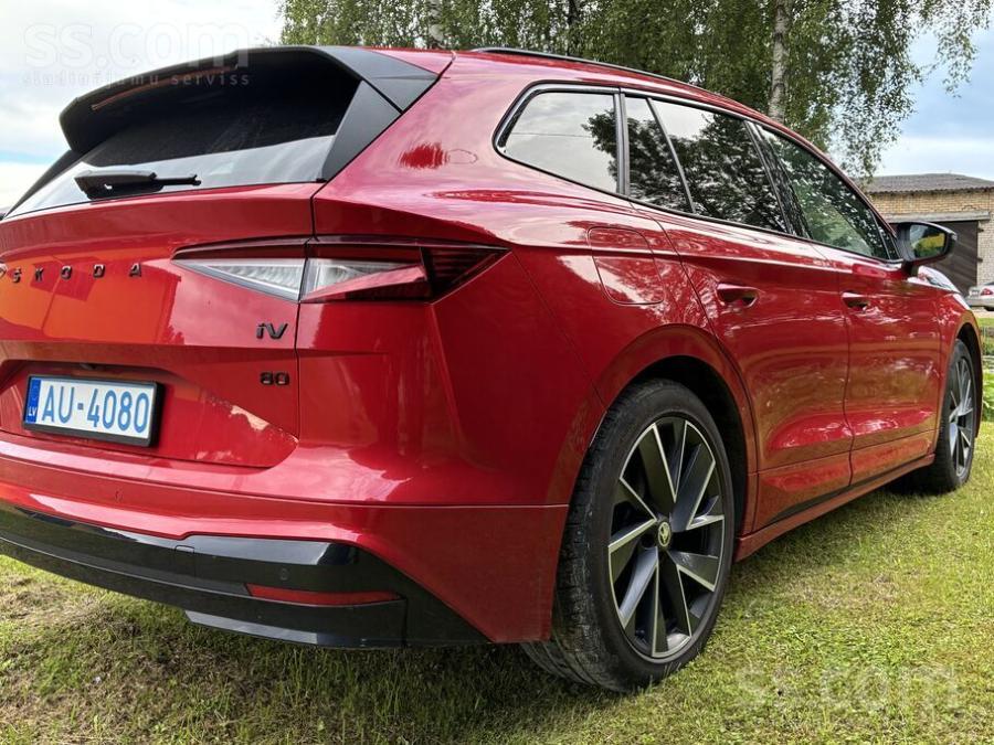 Sarkans Skoda Enyaq iV 2021 Aizkraukle, ar dzinēja tilpumu 0.00 L un nobraukumu 108 tūkst. km par 23855 €, foto 8 vietnē AUTOMOTO.COM.LV