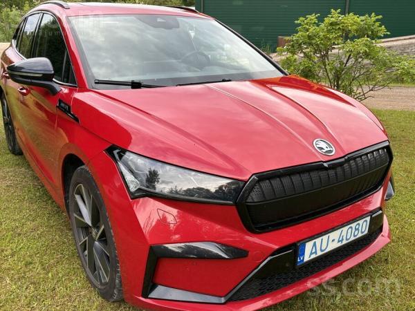 Sarkans Skoda Enyaq iV 2021 Aizkraukle, ar dzinēja tilpumu 0.00 L un nobraukumu 108 tūkst. km par 23855 €, foto 8 vietnē AUTOMOTO.COM.LV