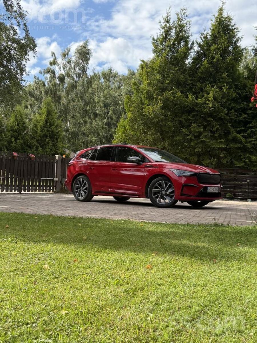 Sarkans Skoda Enyaq iV 2022 Rīga, ar dzinēja tilpumu 0.00 L un nobraukumu 92 tūkst. km par 29900 €, foto 3 vietnē AUTOMOTO.COM.LV