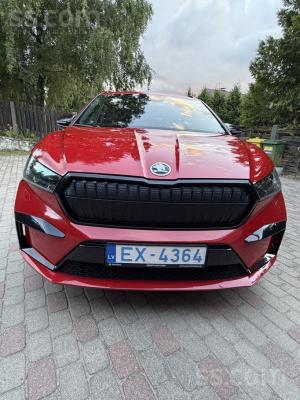 Sarkans Skoda Enyaq iV 2022 Rīga, ar dzinēja tilpumu 0.00 L un nobraukumu 92 tūkst. km par 29900 €, foto 5 vietnē AUTOMOTO.COM.LV