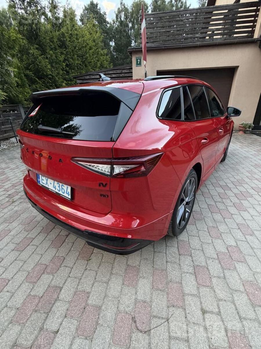 Sarkans Skoda Enyaq iV 2022 Rīga, ar dzinēja tilpumu 0.00 L un nobraukumu 92 tūkst. km par 29900 €, foto 6 vietnē AUTOMOTO.COM.LV
