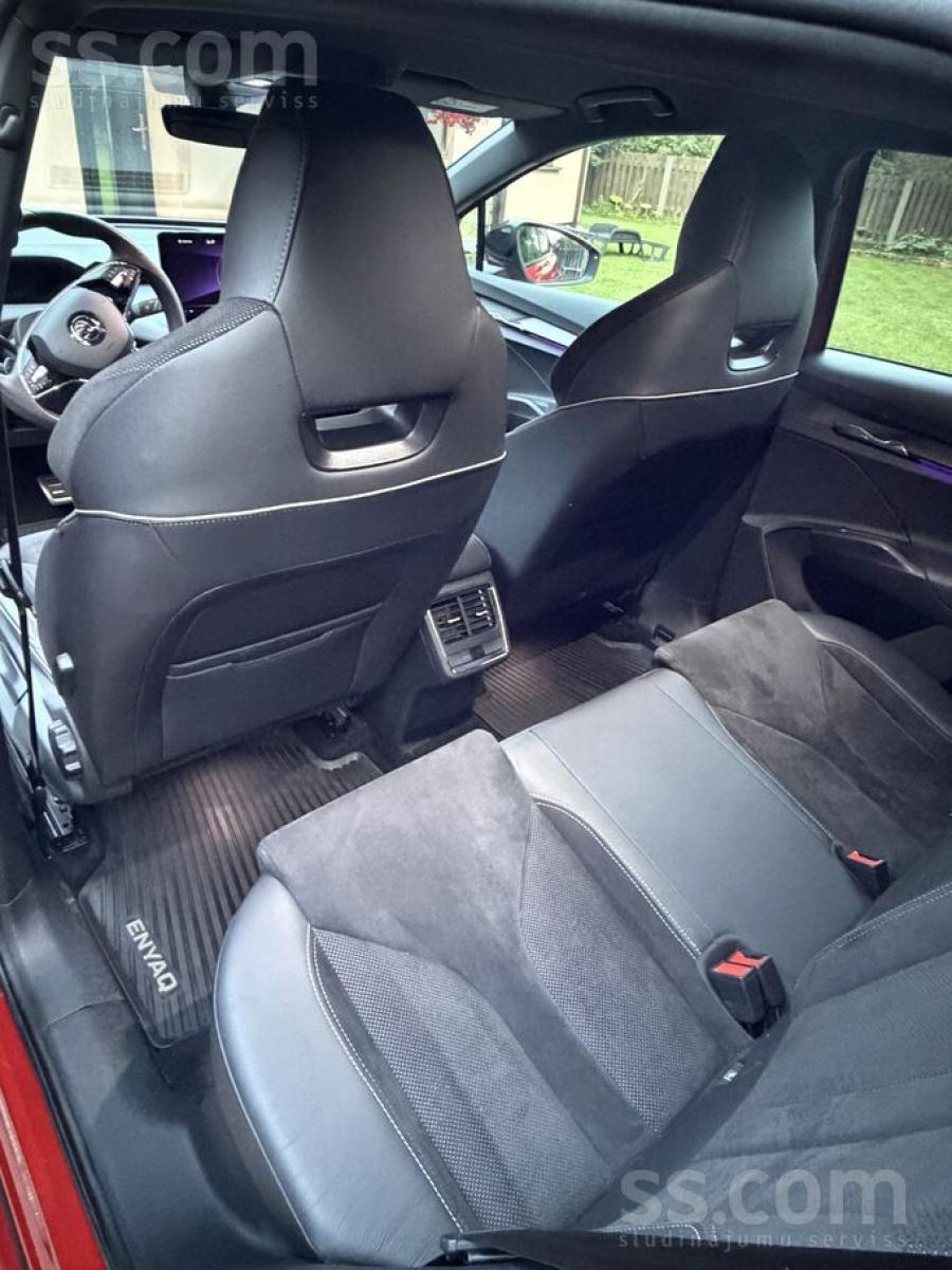 Sarkans Skoda Enyaq iV 2022 Rīga, ar dzinēja tilpumu 0.00 L un nobraukumu 92 tūkst. km par 29900 €, foto 13 vietnē AUTOMOTO.COM.LV
