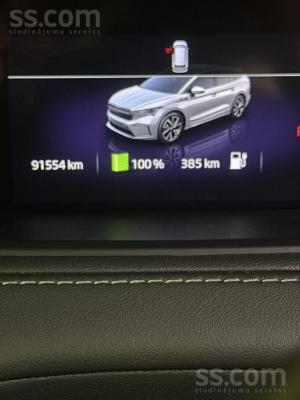 Sarkans Skoda Enyaq iV 2022 Rīga, ar dzinēja tilpumu 0.00 L un nobraukumu 92 tūkst. km par 29900 €, foto 15 vietnē AUTOMOTO.COM.LV