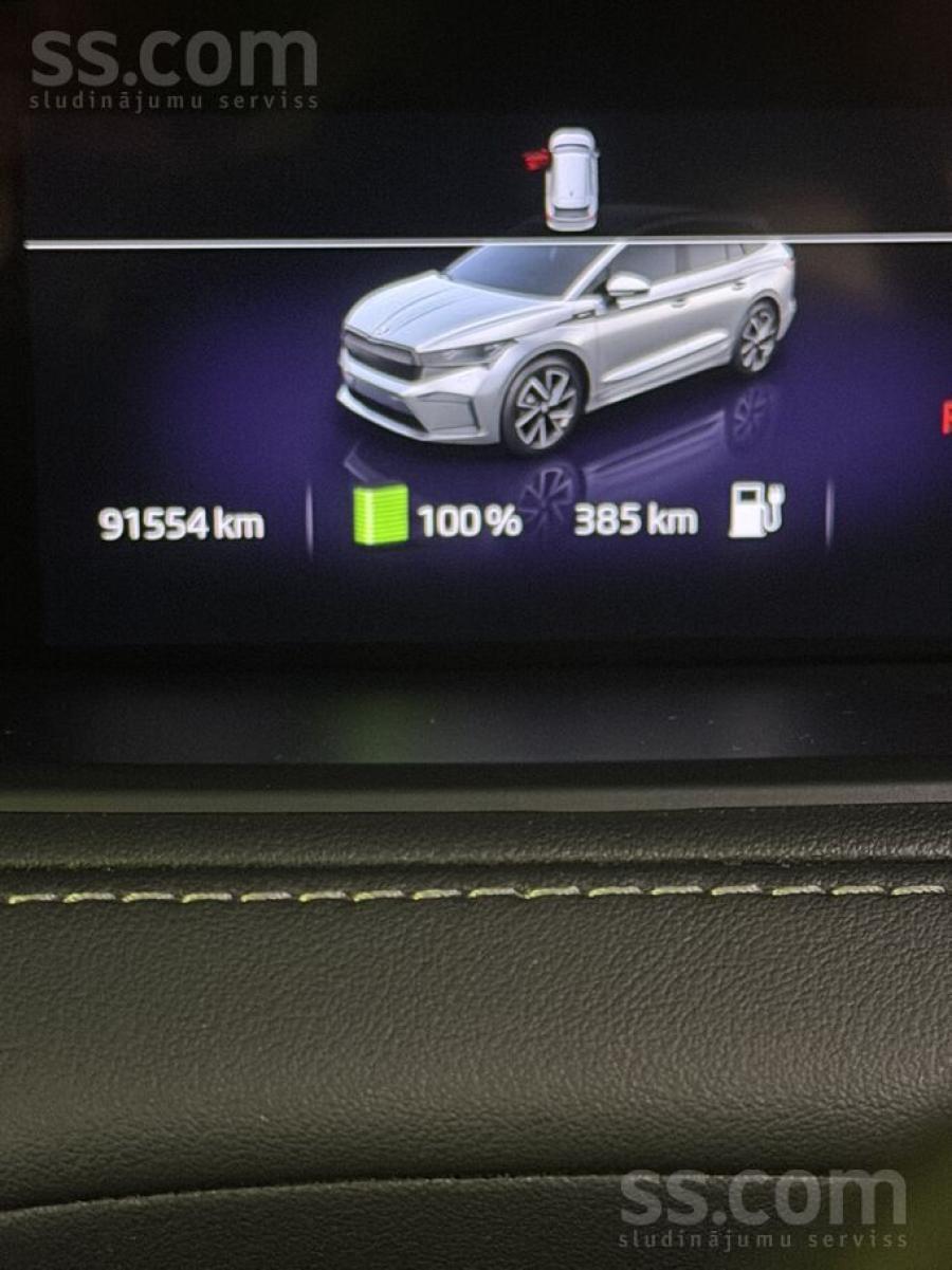 Sarkans Skoda Enyaq iV 2022 Rīga, ar dzinēja tilpumu 0.00 L un nobraukumu 92 tūkst. km par 29900 €, foto 15 vietnē AUTOMOTO.COM.LV