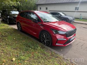 Red Skoda Enyaq iV 2022 in Riga, with an engine capacity of 0.00 L and mileage of 128 thousand km for 25100 €, photo 1 on AUTOMOTO.COM.LV