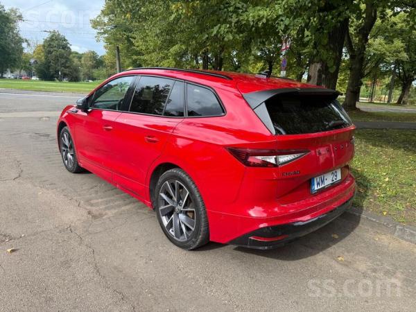 Red Skoda Enyaq iV 2022 in Riga, with an engine capacity of 0.00 L and mileage of 128 thousand km for 25100 €, photo 3 on AUTOMOTO.COM.LV