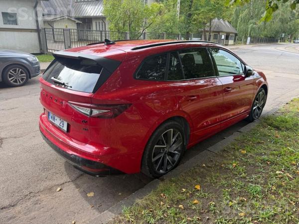 Red Skoda Enyaq iV 2022 in Riga, with an engine capacity of 0.00 L and mileage of 128 thousand km for 25100 €, photo 4 on AUTOMOTO.COM.LV