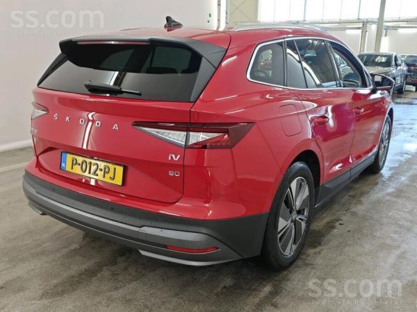 Sarkans Skoda Enyaq iV 2022 Ogre, ar dzinēja tilpumu 0.00 L un nobraukumu 145 tūkst. km par 24770 €, foto 4 vietnē AUTOMOTO.COM.LV