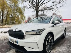 Balts Skoda Enyaq iV 2021 Kauņa, ar dzinēja tilpumu 0.00 L un nobraukumu 121 tūkst. km par 19999 €, foto 7 vietnē AUTOMOTO.COM.LV