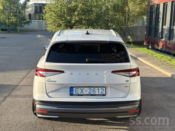 Balts Skoda Enyaq iV 2021 Rīga, ar dzinēja tilpumu 0.00 L un nobraukumu 90 tūkst. km par 22900 €, foto 6 vietnē AUTOMOTO.COM.LV