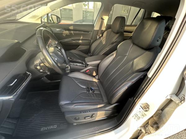 Balts Skoda Enyaq iV 2021 Rīga, ar dzinēja tilpumu 0.00 L un nobraukumu 90 tūkst. km par 22900 €, foto 7 vietnē AUTOMOTO.COM.LV