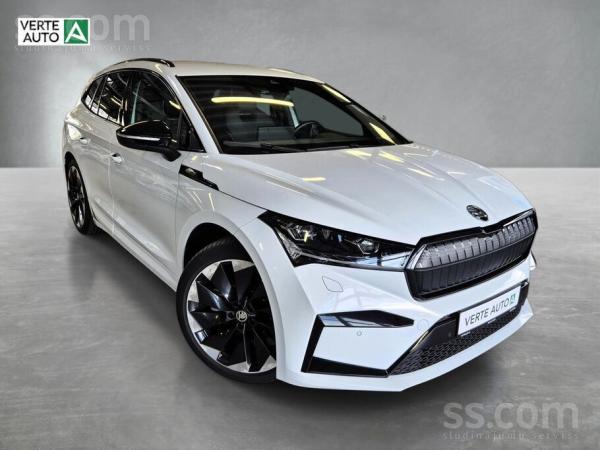 White Skoda Enyaq iV 2021 in Riga, with an engine capacity of 0.00 L and mileage of 146 thousand km for 26490 €, photo 4 on AUTOMOTO.COM.LV