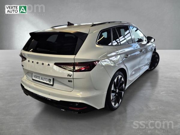 White Skoda Enyaq iV 2021 in Riga, with an engine capacity of 0.00 L and mileage of 146 thousand km for 26490 €, photo 5 on AUTOMOTO.COM.LV