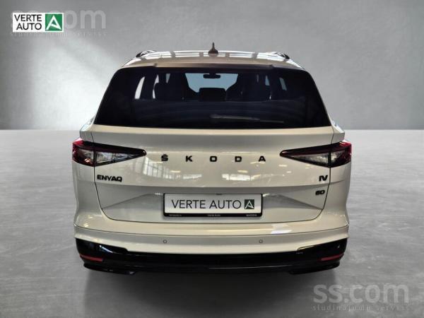 White Skoda Enyaq iV 2021 in Riga, with an engine capacity of 0.00 L and mileage of 146 thousand km for 26490 €, photo 6 on AUTOMOTO.COM.LV