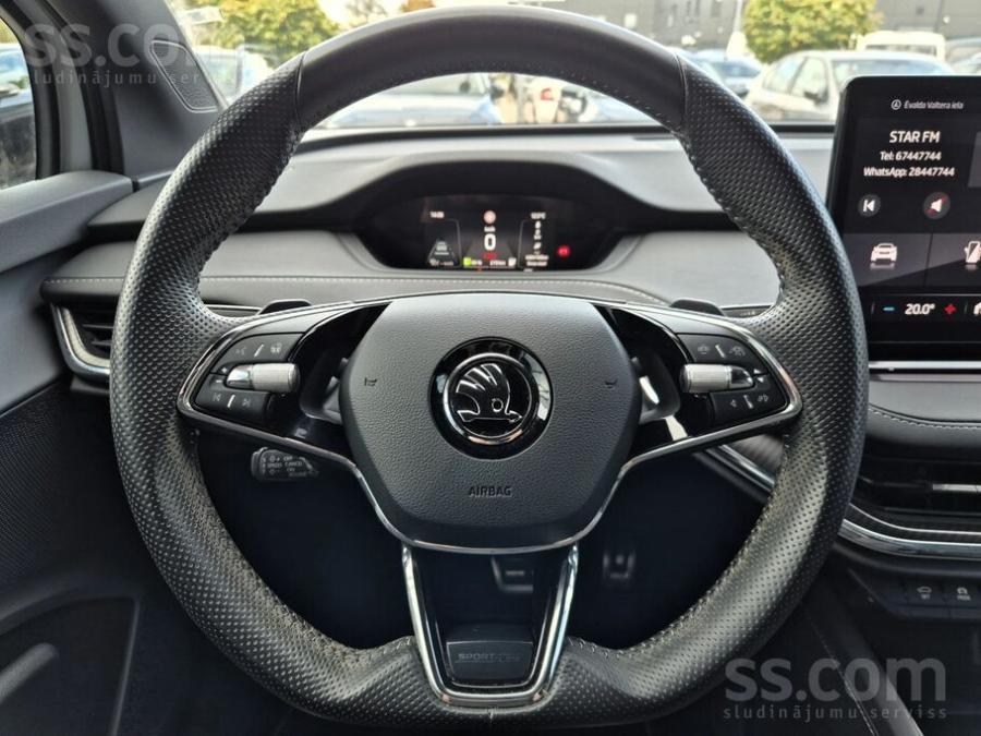White Skoda Enyaq iV 2021 in Riga, with an engine capacity of 0.00 L and mileage of 146 thousand km for 26490 €, photo 11 on AUTOMOTO.COM.LV