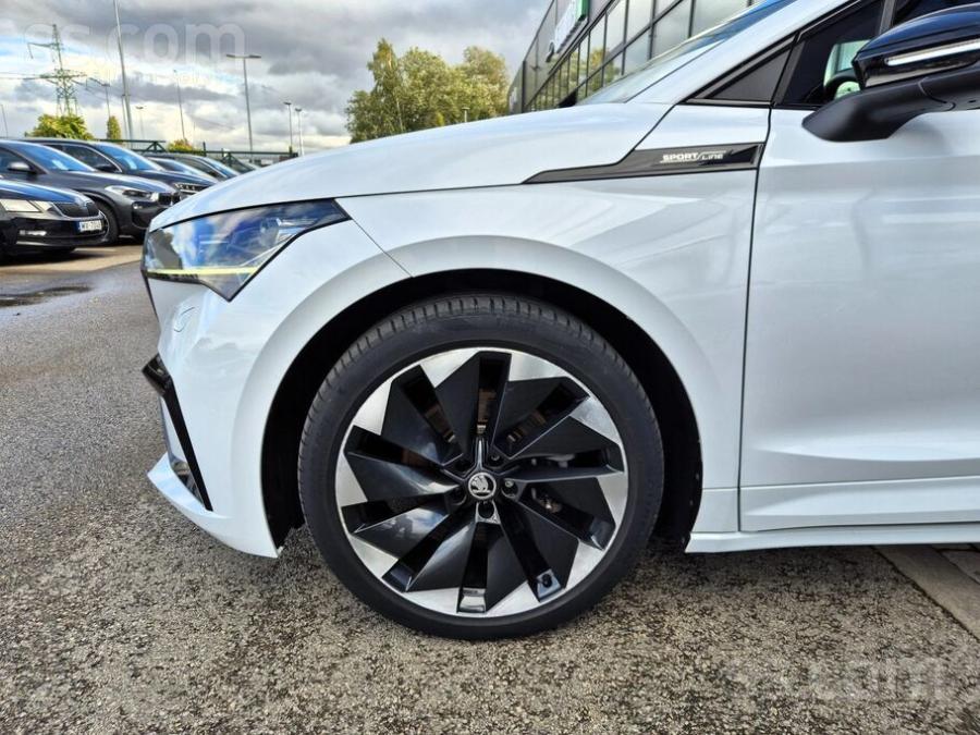 White Skoda Enyaq iV 2021 in Riga, with an engine capacity of 0.00 L and mileage of 146 thousand km for 26490 €, photo 28 on AUTOMOTO.COM.LV