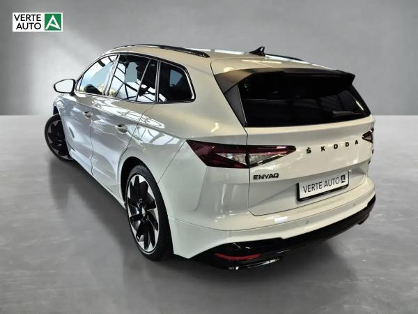 White Skoda Enyaq iV 2021 in Riga, with an engine capacity of 0.00 L and mileage of 146 thousand km for 26490 €, photo 5 on AUTOMOTO.COM.LV
