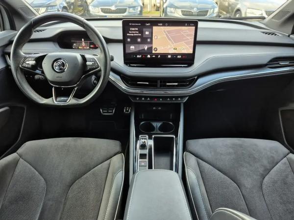 White Skoda Enyaq iV 2021 in Riga, with an engine capacity of 0.00 L and mileage of 146 thousand km for 26490 €, photo 7 on AUTOMOTO.COM.LV