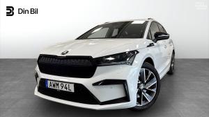 Balts Skoda Enyaq iV 2022 Kauņa, ar dzinēja tilpumu 0.00 L un nobraukumu 60 tūkst. km par 36228 €, foto  vietnē AUTOMOTO.COM.LV