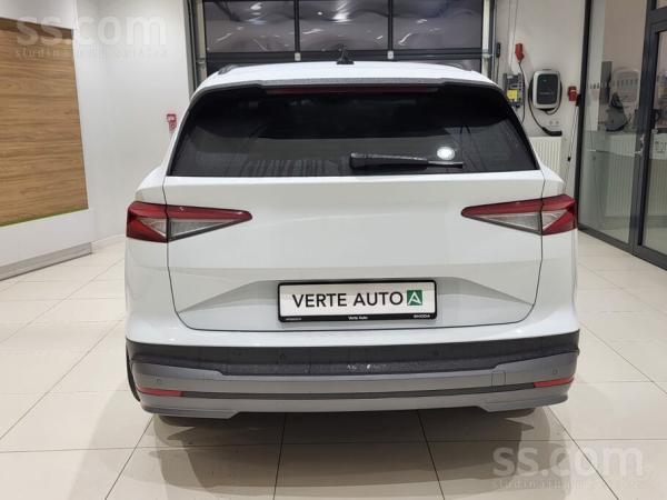 White Skoda Enyaq iV 2022 in Riga, with an engine capacity of 0.00 L and mileage of 71 thousand km for 23290 €, photo 5 on AUTOMOTO.COM.LV