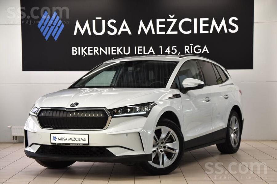 Balts Skoda Enyaq iV 2022 Rīga, ar dzinēja tilpumu 0.00 L un nobraukumu 103 tūkst. km par 24490 €, foto 1 vietnē AUTOMOTO.COM.LV