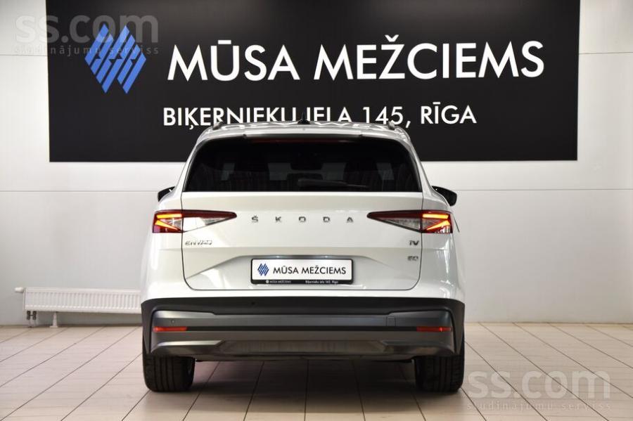 Balts Skoda Enyaq iV 2022 Rīga, ar dzinēja tilpumu 0.00 L un nobraukumu 103 tūkst. km par 24490 €, foto 8 vietnē AUTOMOTO.COM.LV