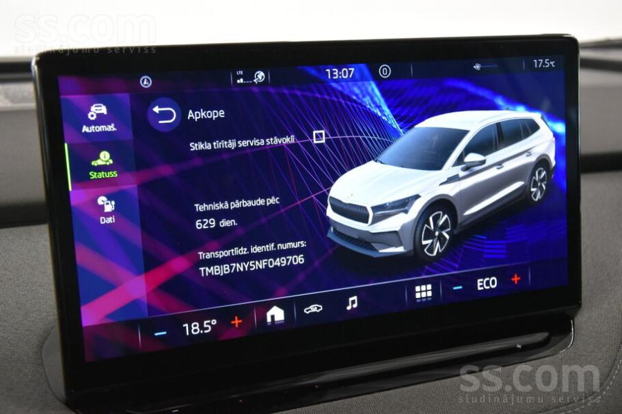Balts Skoda Enyaq iV 2022 Rīga, ar dzinēja tilpumu 0.00 L un nobraukumu 103 tūkst. km par 24490 €, foto 21 vietnē AUTOMOTO.COM.LV