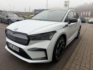 White Skoda Enyaq iV 2023 in Vilnius, with an engine capacity of 0.00 L and mileage of 86 thousand km for 34000 €, photo 2 on AUTOMOTO.COM.LV