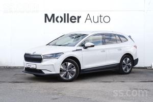 White Skoda Enyaq iV 2023 in Riga, with an engine capacity of 0.00 L and mileage of 92 thousand km for 33500 €, photo  on AUTOMOTO.COM.LV