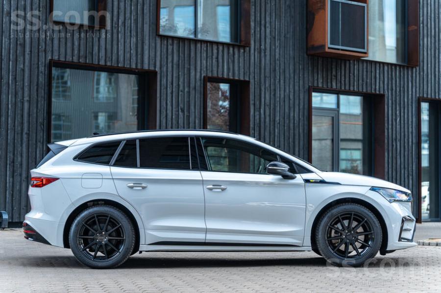 Balts Skoda Enyaq iV 2024 Rīga, ar dzinēja tilpumu 0.00 L un nobraukumu 14 tūkst. km par 43500 €, foto 8 vietnē AUTOMOTO.COM.LV
