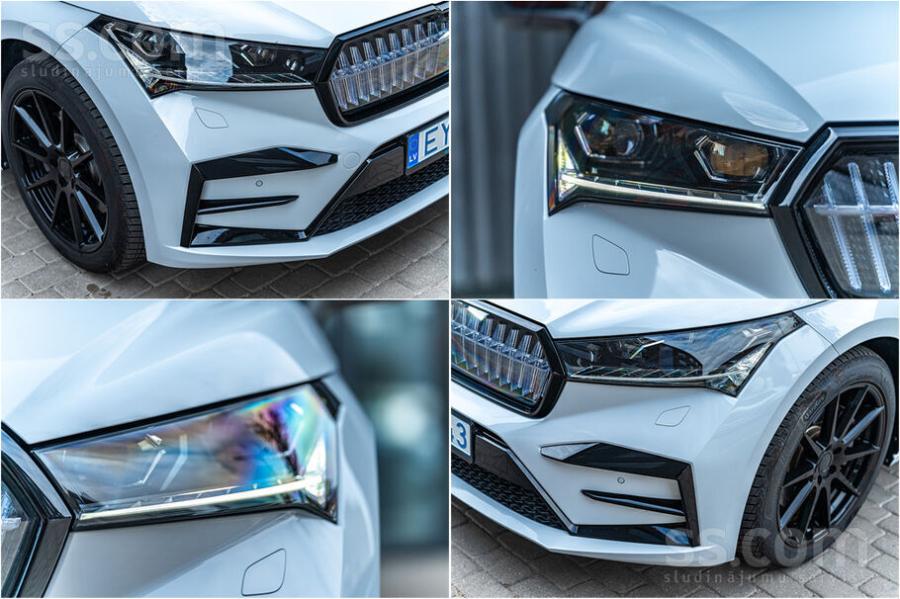 Balts Skoda Enyaq iV 2024 Rīga, ar dzinēja tilpumu 0.00 L un nobraukumu 14 tūkst. km par 43500 €, foto 12 vietnē AUTOMOTO.COM.LV