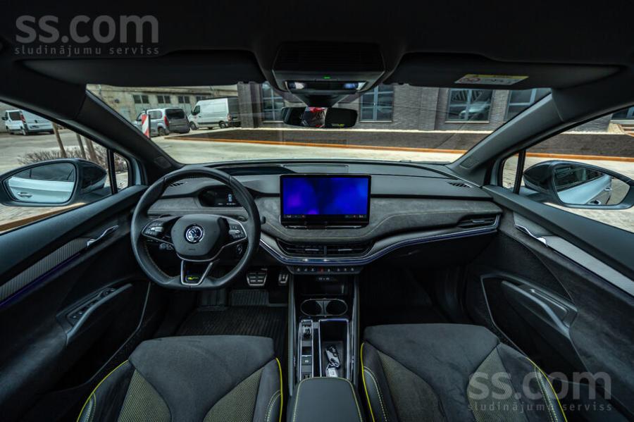 Balts Skoda Enyaq iV 2024 Rīga, ar dzinēja tilpumu 0.00 L un nobraukumu 14 tūkst. km par 43500 €, foto 26 vietnē AUTOMOTO.COM.LV