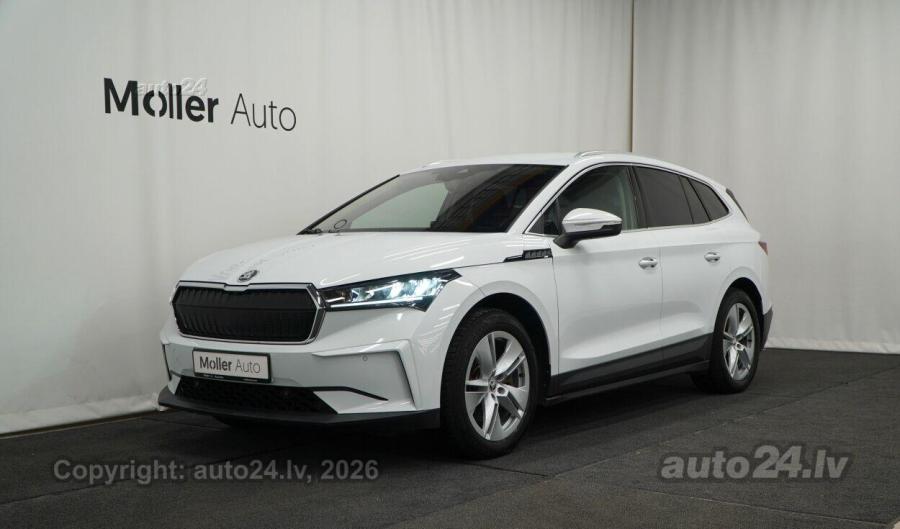 Balts Skoda Enyaq iV 2021 Tallina, ar dzinēja tilpumu 0.00 L un nobraukumu 101 tūkst. km par 27900 €, foto 1 vietnē AUTOMOTO.COM.LV