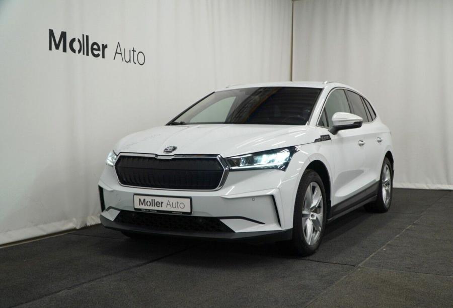 Balts Skoda Enyaq iV 2021 Tallina, ar dzinēja tilpumu 0.10 L un nobraukumu 101 tūkst. km par 25900 €, foto 2 vietnē AUTOMOTO.COM.LV