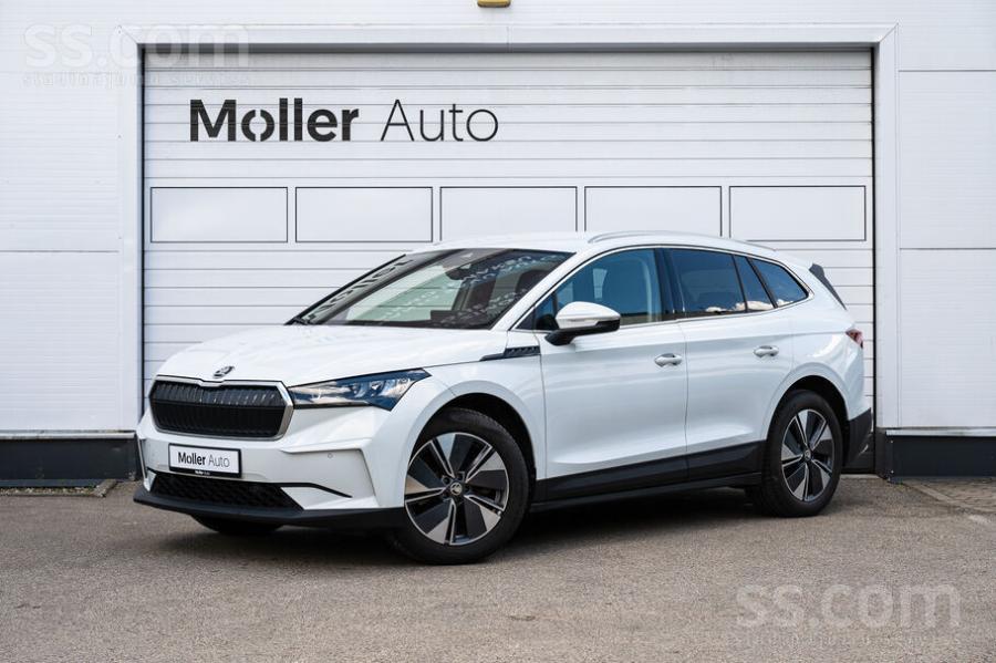Balts Skoda Enyaq iV 2023 Rīga, ar dzinēja tilpumu 0.00 L un nobraukumu 86 tūkst. km par 33950 €, foto 1 vietnē AUTOMOTO.COM.LV