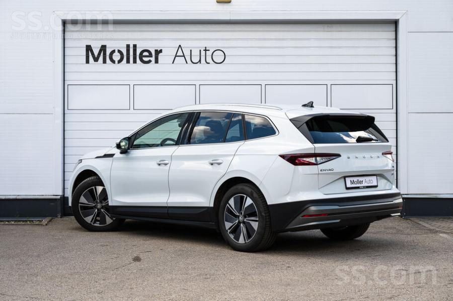 Balts Skoda Enyaq iV 2023 Rīga, ar dzinēja tilpumu 0.00 L un nobraukumu 86 tūkst. km par 33950 €, foto 5 vietnē AUTOMOTO.COM.LV