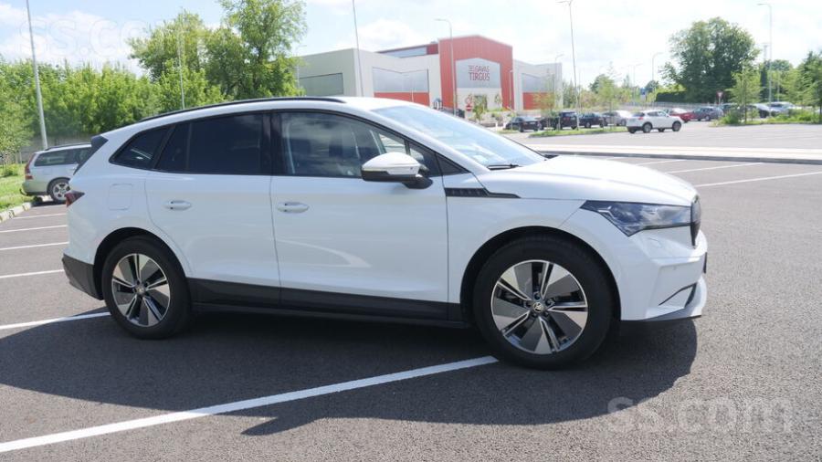 Balts Skoda Enyaq iV 2024 Jelgava, ar dzinēja tilpumu 0.00 L un nobraukumu 27 tūkst. km par 42800 €, foto 8 vietnē AUTOMOTO.COM.LV