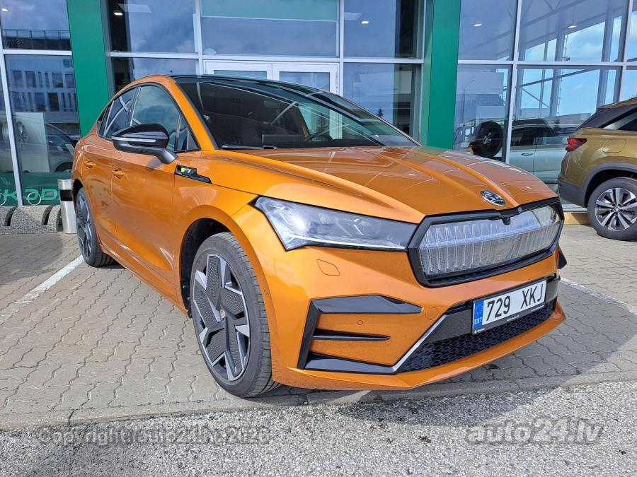 Oranžs Skoda Enyaq 2023 Tartu, ar dzinēja tilpumu 0.00 L un nobraukumu 20 tūkst. km par 41999 €, foto 1 vietnē AUTOMOTO.COM.LV