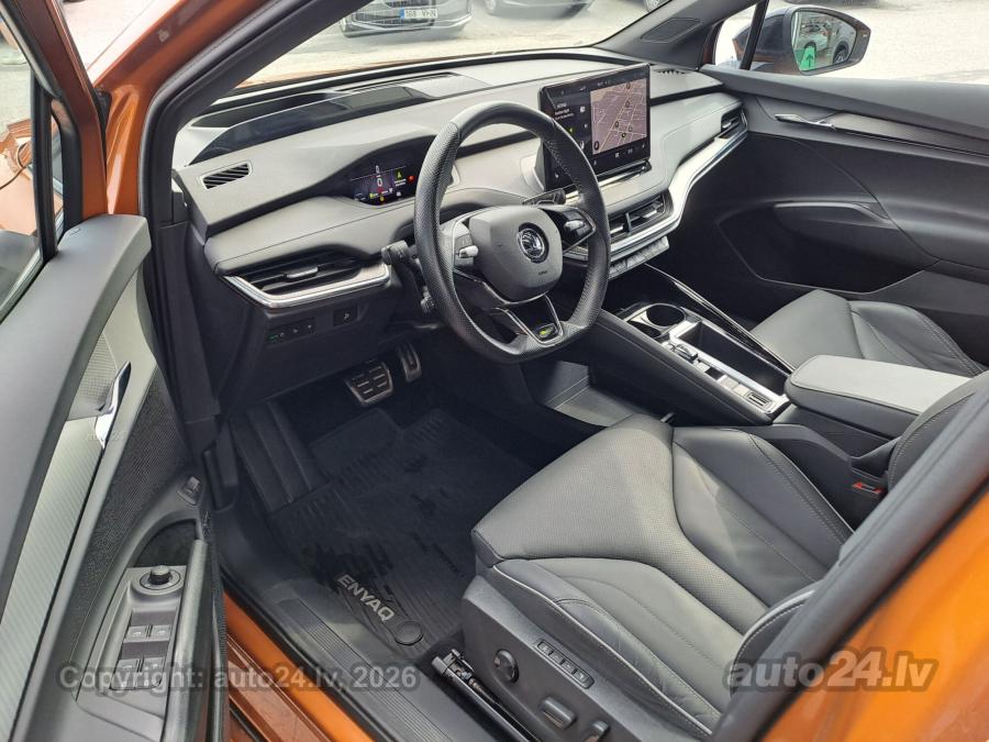 Oranžs Skoda Enyaq 2023 Tartu, ar dzinēja tilpumu 0.00 L un nobraukumu 20 tūkst. km par 41999 €, foto 5 vietnē AUTOMOTO.COM.LV