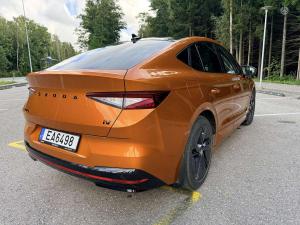 Oranžs Skoda Enyaq 2023 Klaipėda, ar dzinēja tilpumu 0.00 L un nobraukumu 125 tūkst. km par 38800 €, foto 10 vietnē AUTOMOTO.COM.LV
