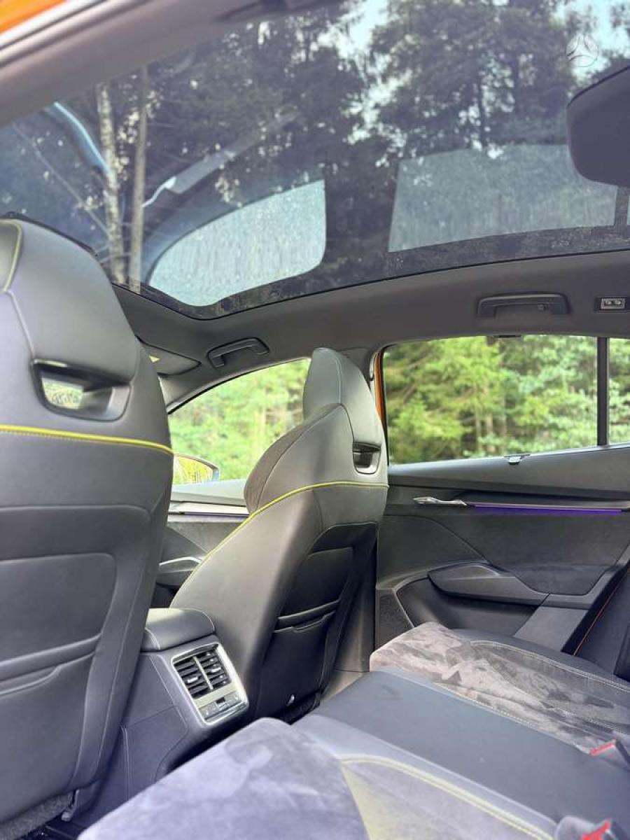 Oranžs Skoda Enyaq 2023 Klaipėda, ar dzinēja tilpumu 0.00 L un nobraukumu 125 tūkst. km par 38800 €, foto 11 vietnē AUTOMOTO.COM.LV