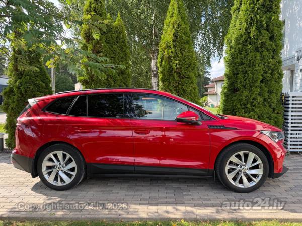 Red Skoda Enyaq 2022 in Tallinn, with an engine capacity of 0.00 L and mileage of 62 thousand km for 26000 €, photo 1 on AUTOMOTO.COM.LV