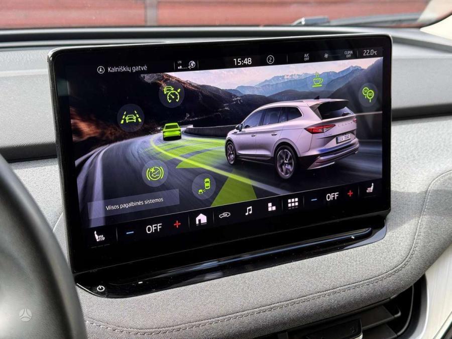 Balts Skoda Enyaq 2022 Šauļi, ar dzinēja tilpumu 0.00 L un nobraukumu 178 tūkst. km par 25190 €, foto 17 vietnē AUTOMOTO.COM.LV