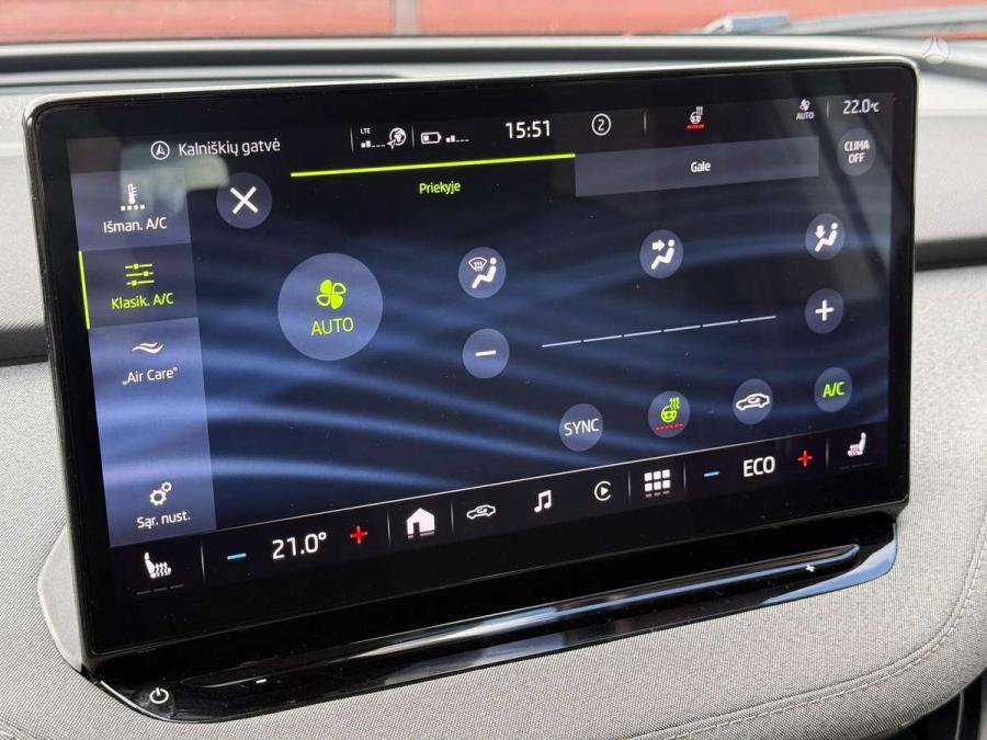 Balts Skoda Enyaq 2022 Šauļi, ar dzinēja tilpumu 0.00 L un nobraukumu 178 tūkst. km par 25190 €, foto 19 vietnē AUTOMOTO.COM.LV